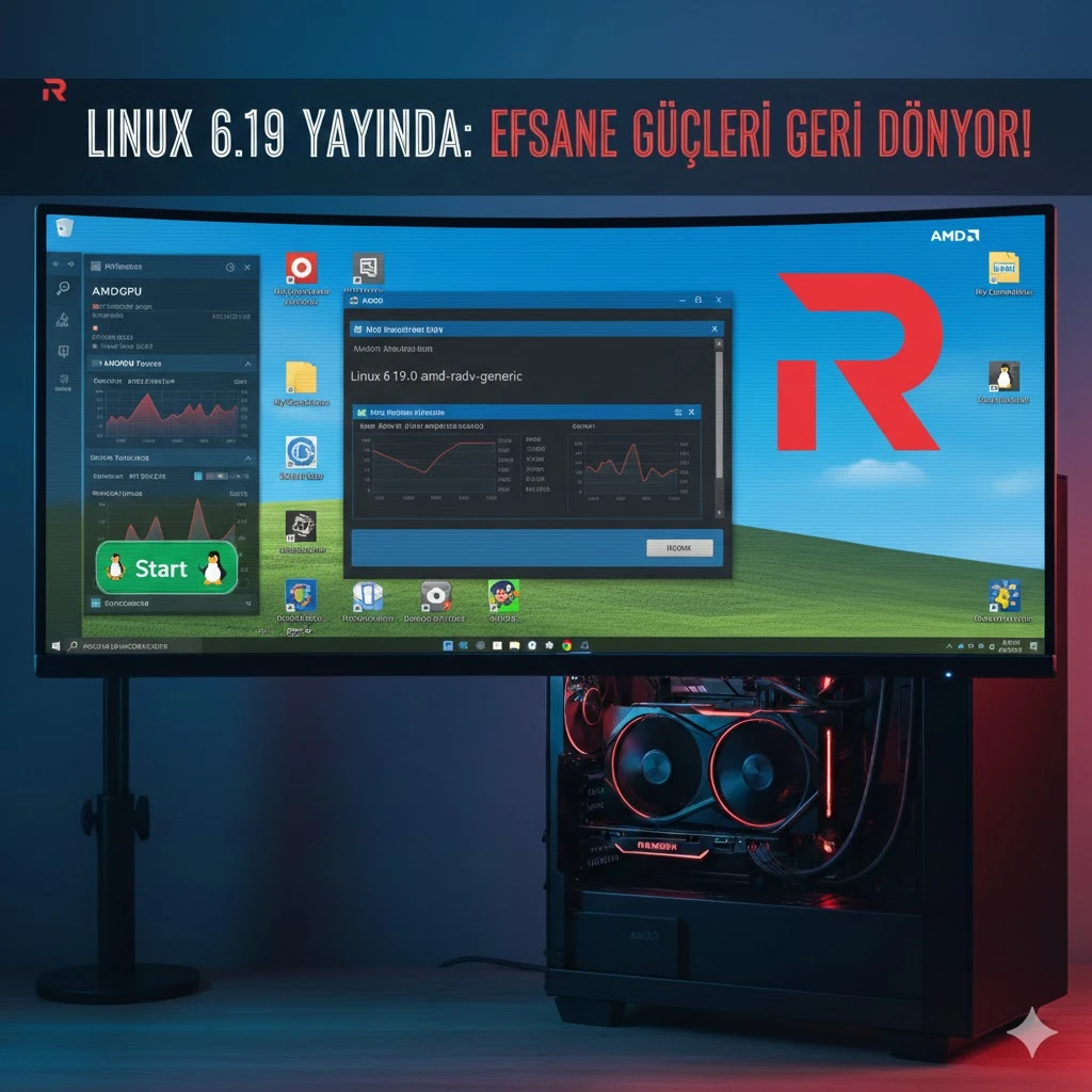 Linux 6.19 Yayında: Efsane AMD Ekran Kartları Adeta Yeniden Doğuyor!